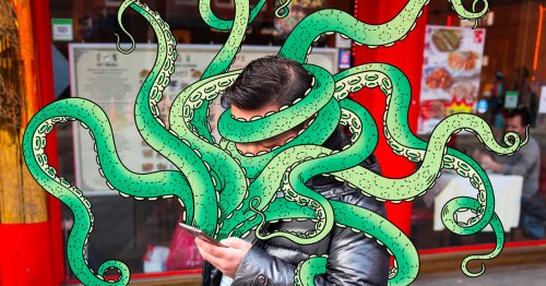 Phone Buddies Lurk and Ooze Out of Screens in Embellished Photos by ...