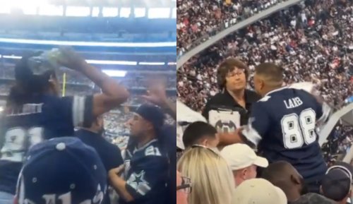 Dallas Cowboys Fans Were Fighting With Each Other In The Stands Against ...