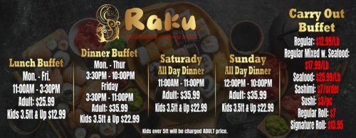 Raku All You Can Eat Sushi Buffet Opening in Cherry Hill | Flipboard