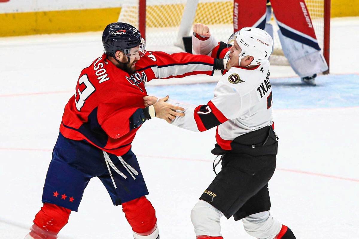 Tom Wilson fights Brady Tkachuk in epic heavyweight bout | Flipboard