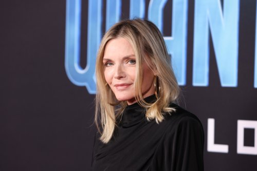 Michelle Pfeiffer Does All-black Dressing in Structured Saint Laurent ...