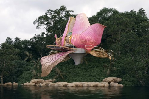 Orchid-shaped villa is rare beautiful combination of nature-inspired ...